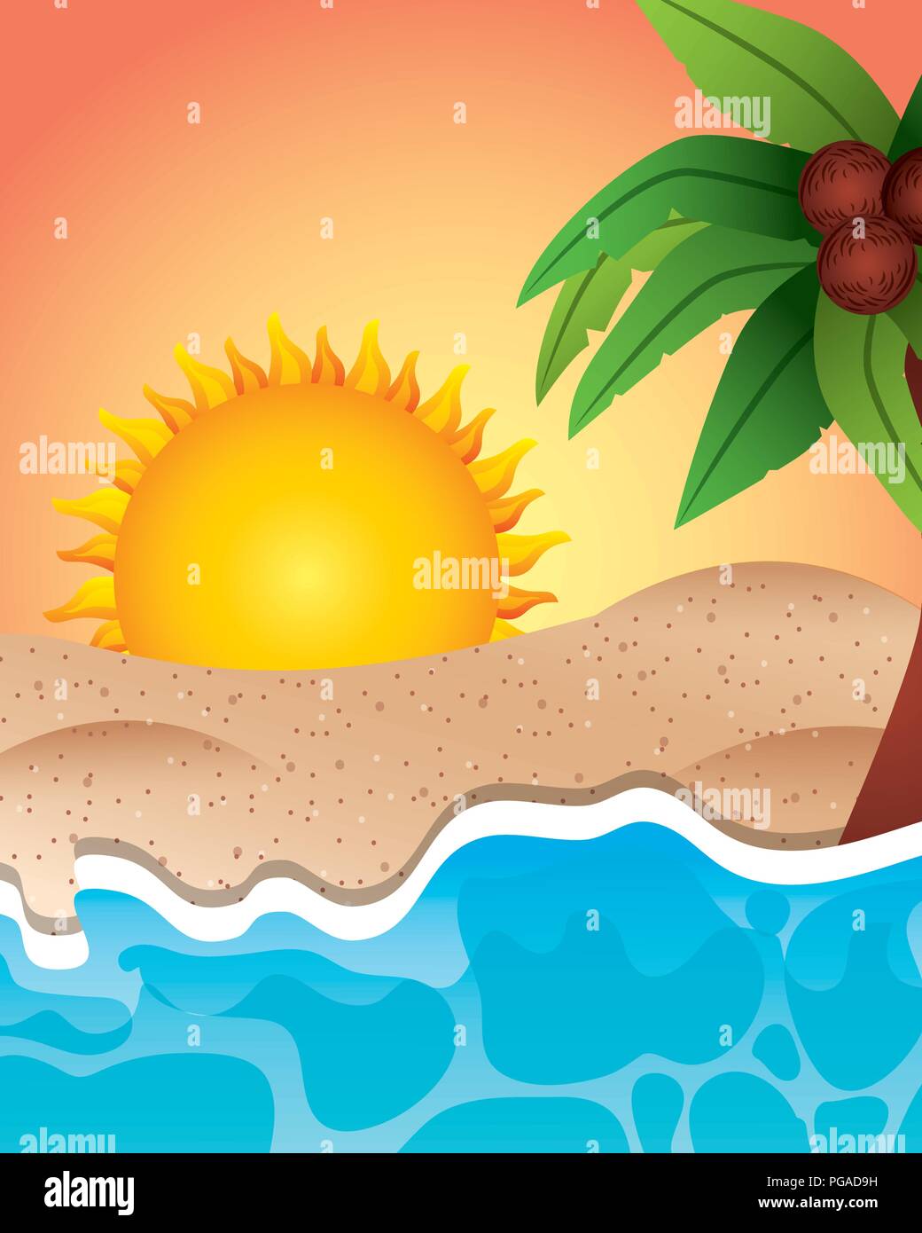 summer time concept Stock Vector Image & Art - Alamy