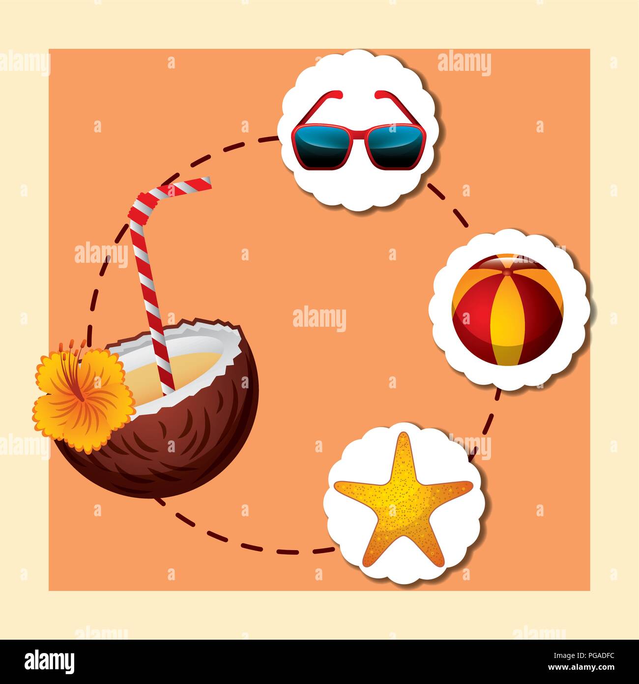 summer time concept Stock Vector Image & Art - Alamy