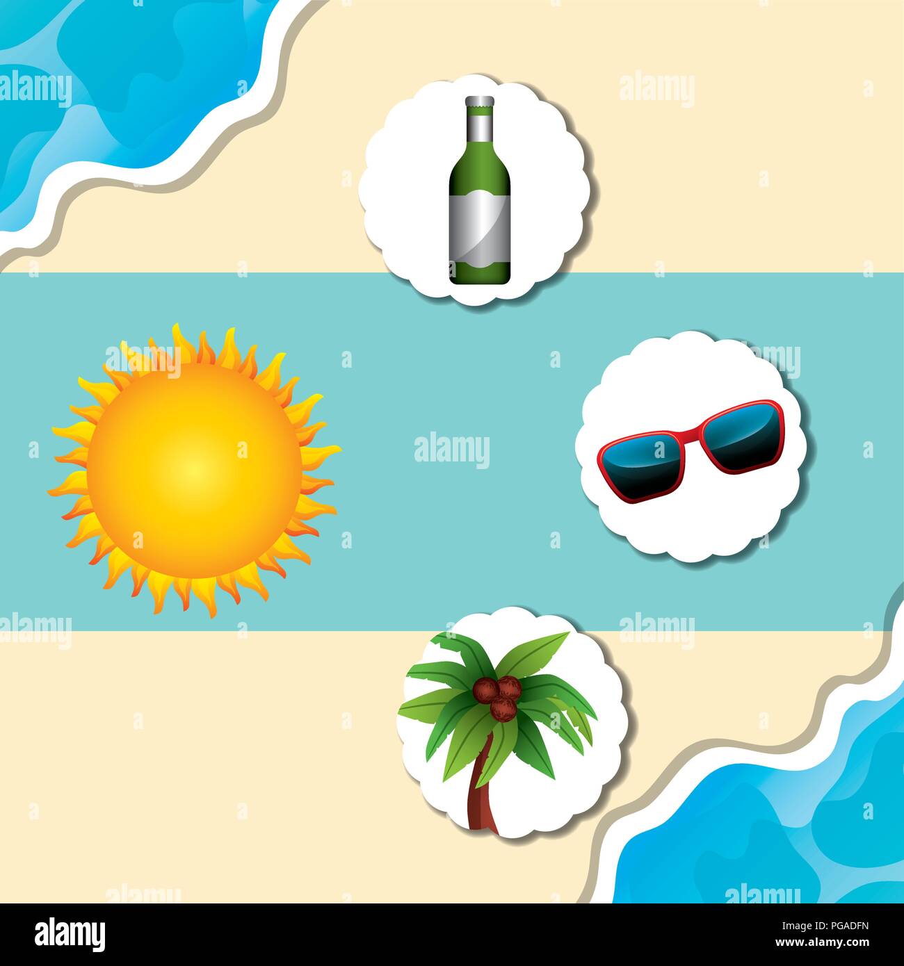 summer time concept Stock Vector Image & Art - Alamy