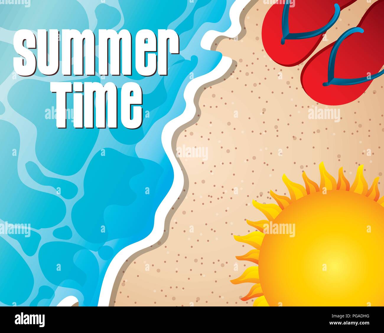 summer time concept Stock Vector Image & Art - Alamy