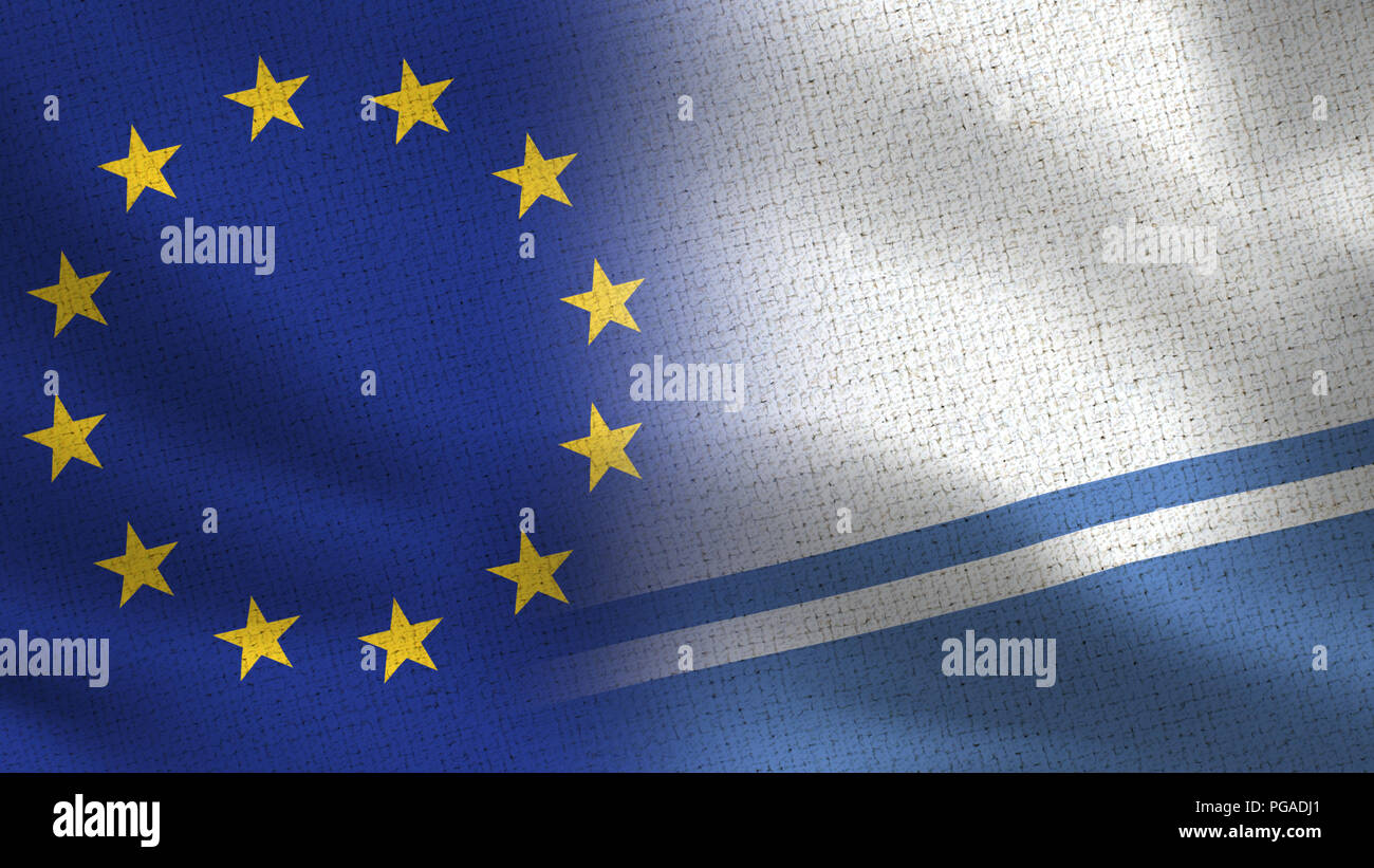 European Union and Altai Flags - Two Flags Together - EU Stock Photo ...