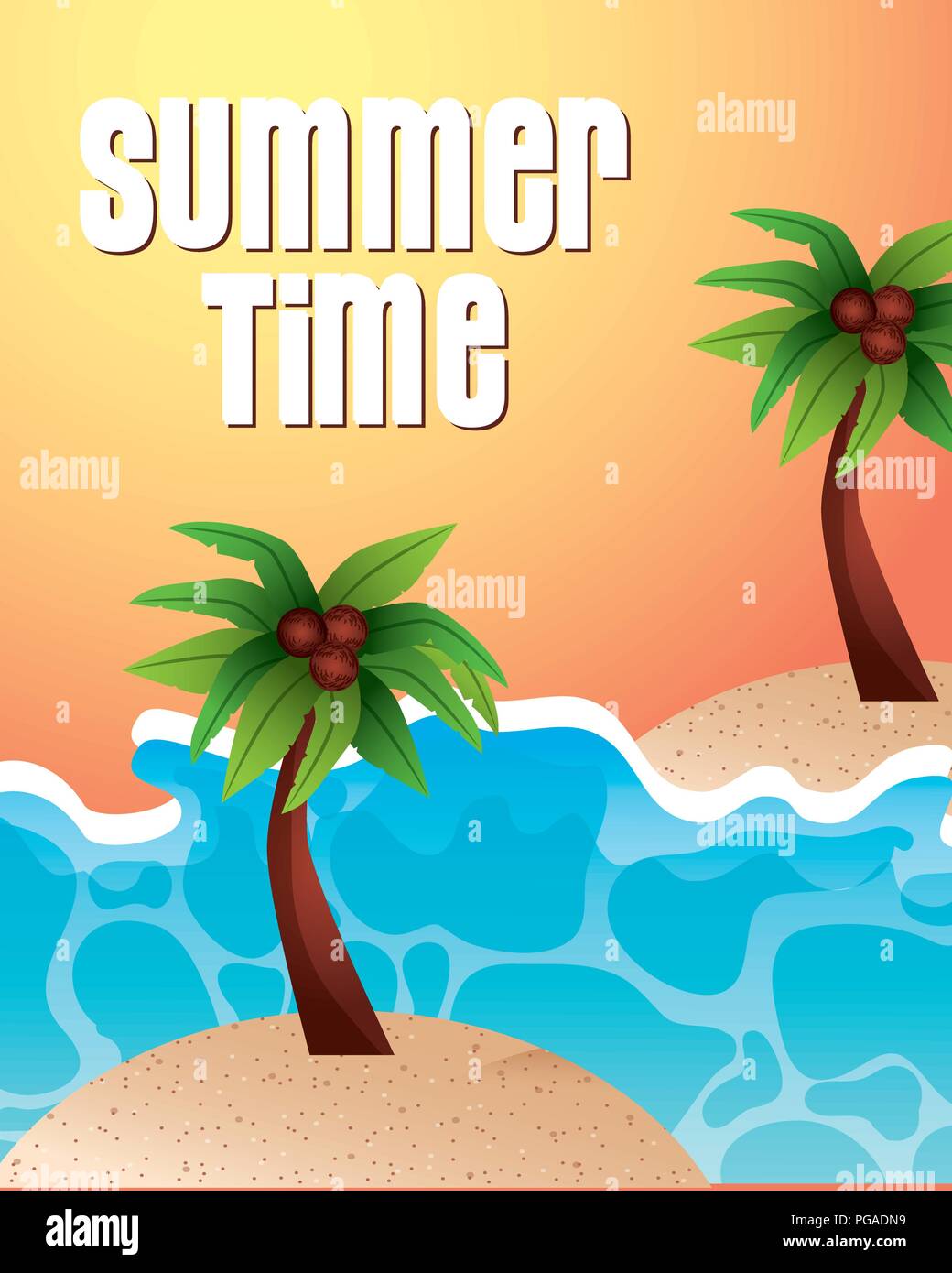 summer time concept Stock Vector Image & Art - Alamy