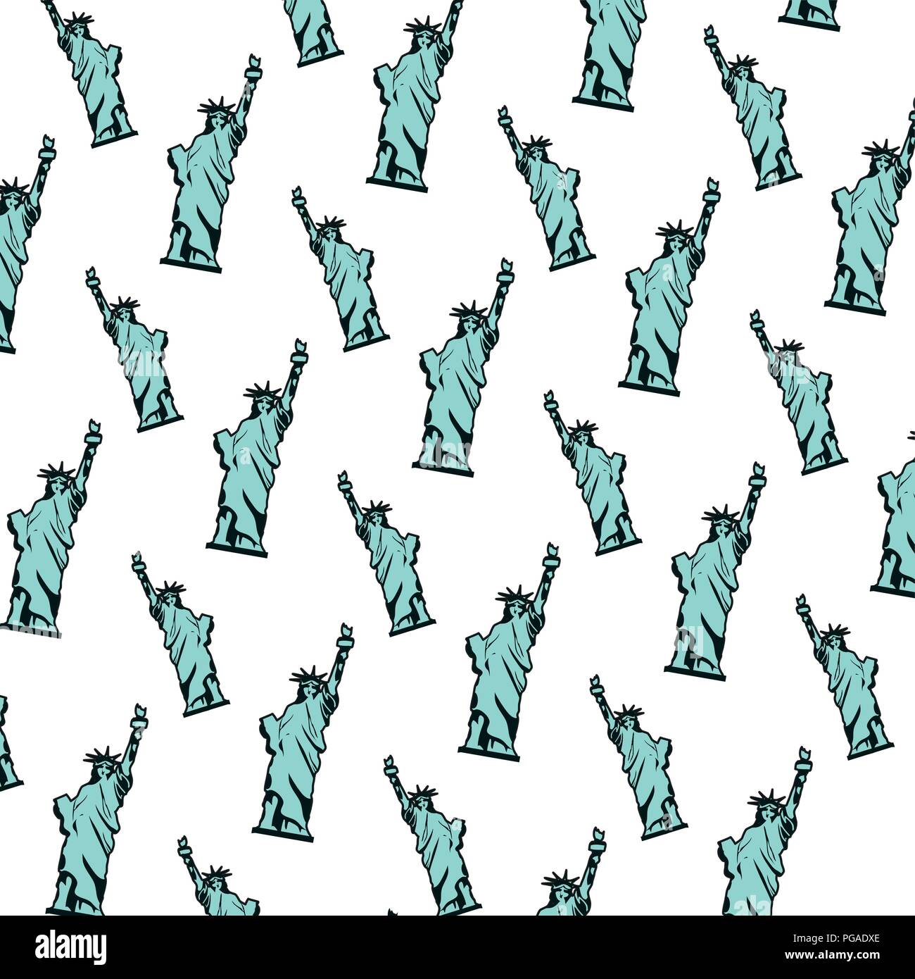 color statue liberty sculpture design background Stock Vector Image ...