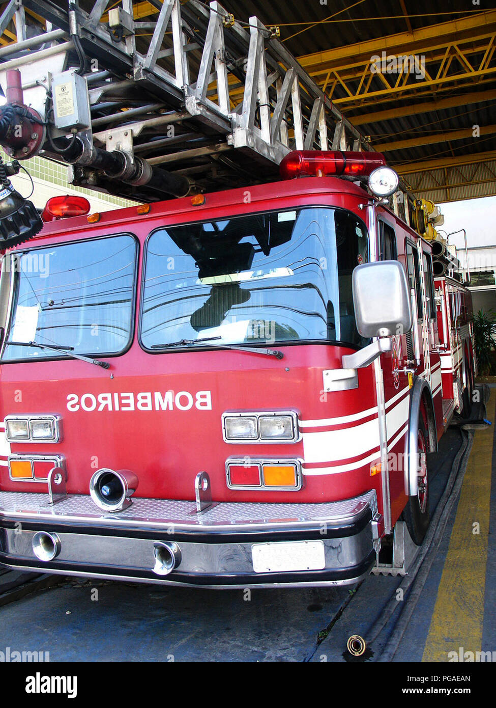 Truck of Fireman, São Paulo, Brazil Stock Photo - Alamy