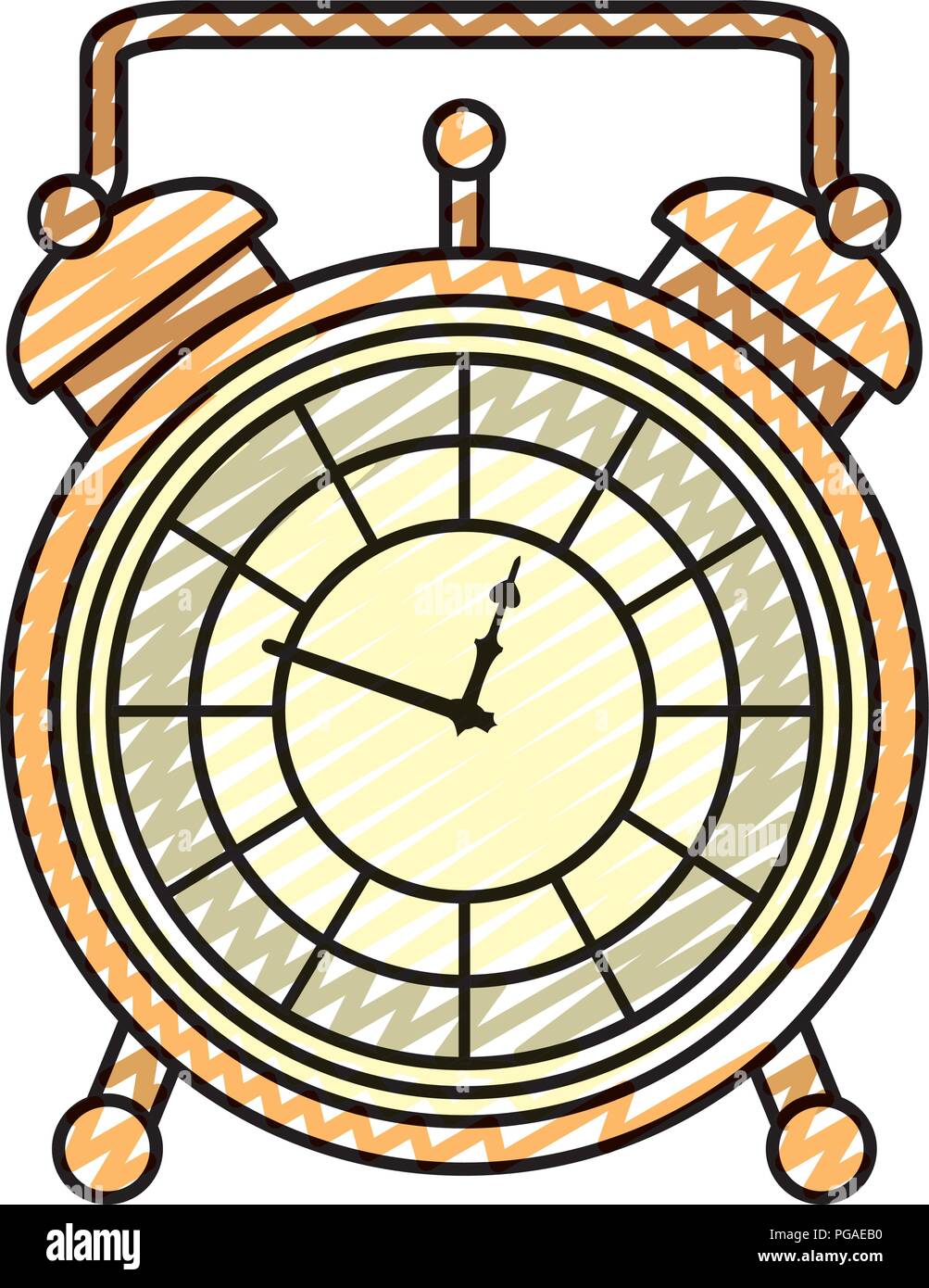 doodle luxury desk clock object design Stock Vector Image & Art - Alamy