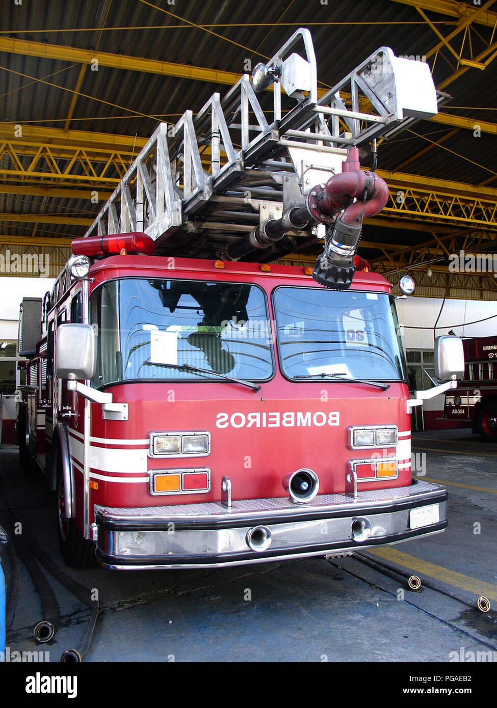Truck of Fireman, São Paulo, Brazil Stock Photo - Alamy