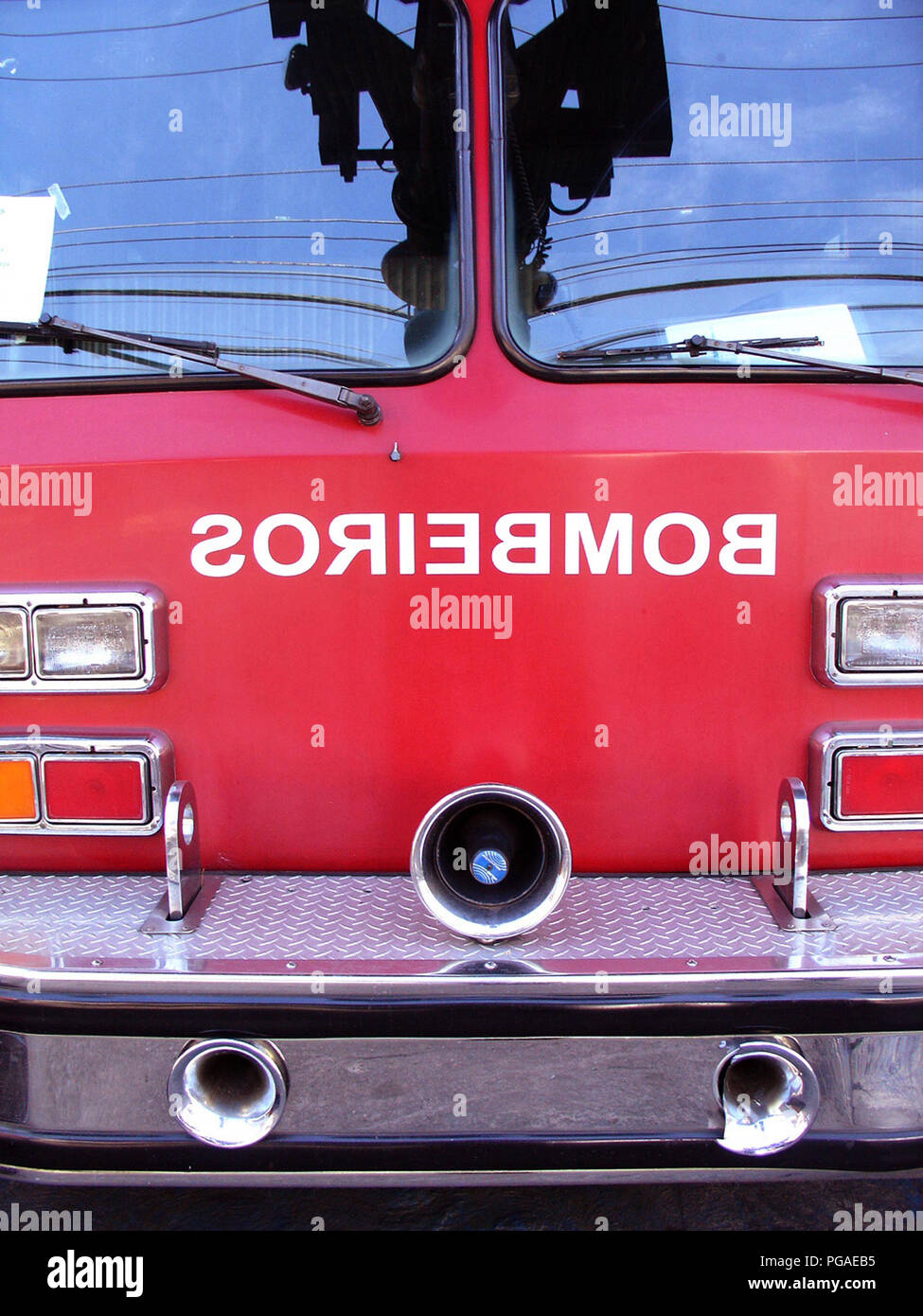 Truck of Fireman, São Paulo, Brazil Stock Photo - Alamy