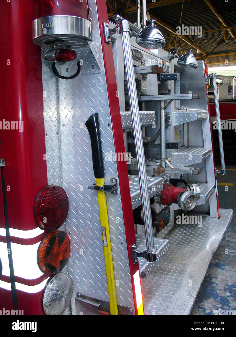 Truck of Fireman, Panel of Control, São Paulo, Brazil Stock Photo - Alamy