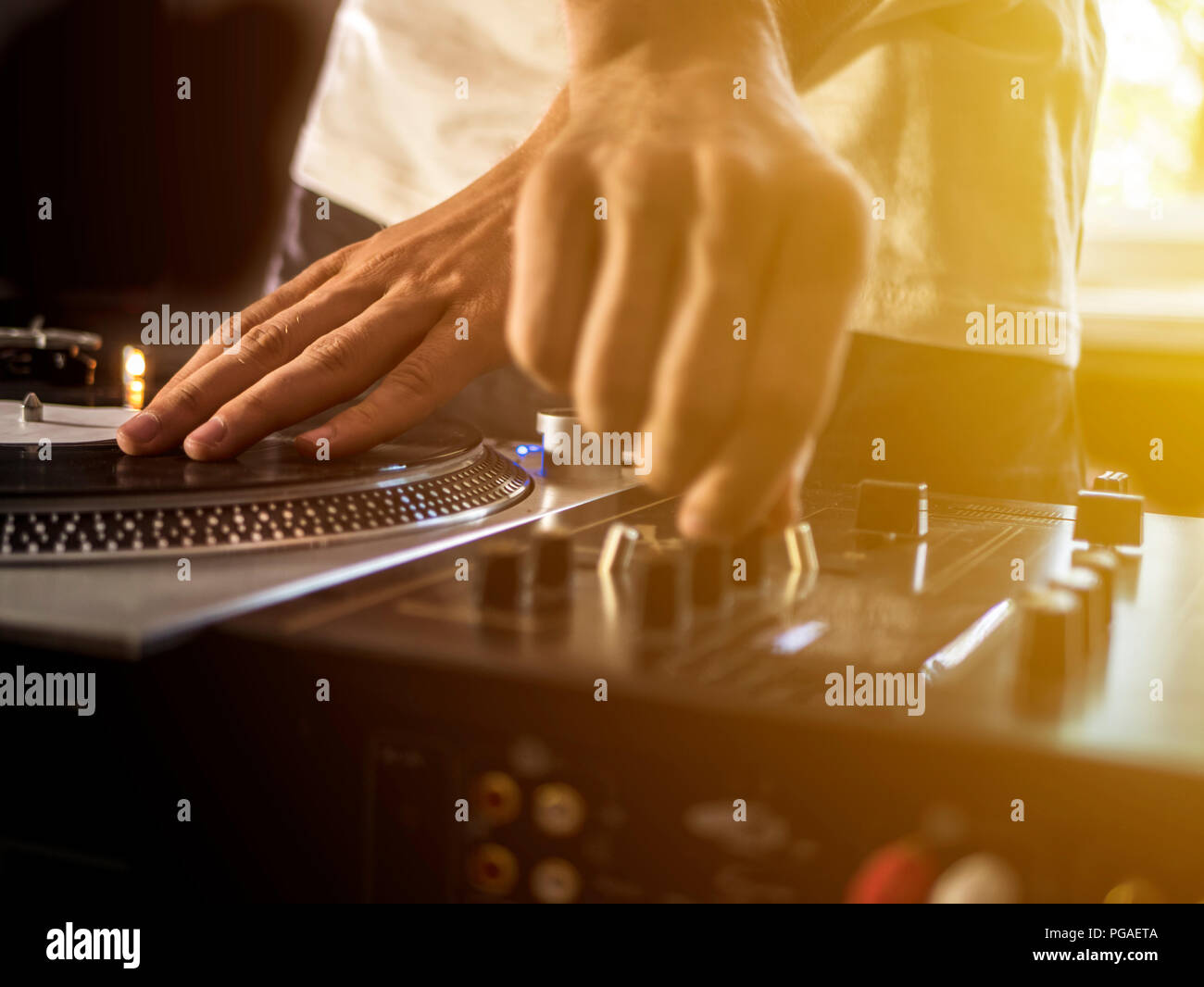 Dj setup for event hi-res stock photography and images - Alamy
