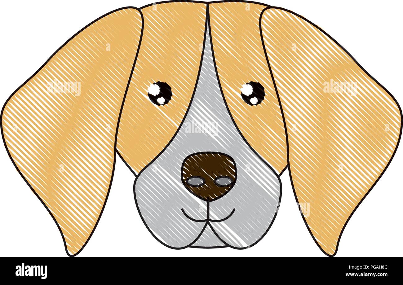 cute beagle icon over white background, vector illustration Stock ...