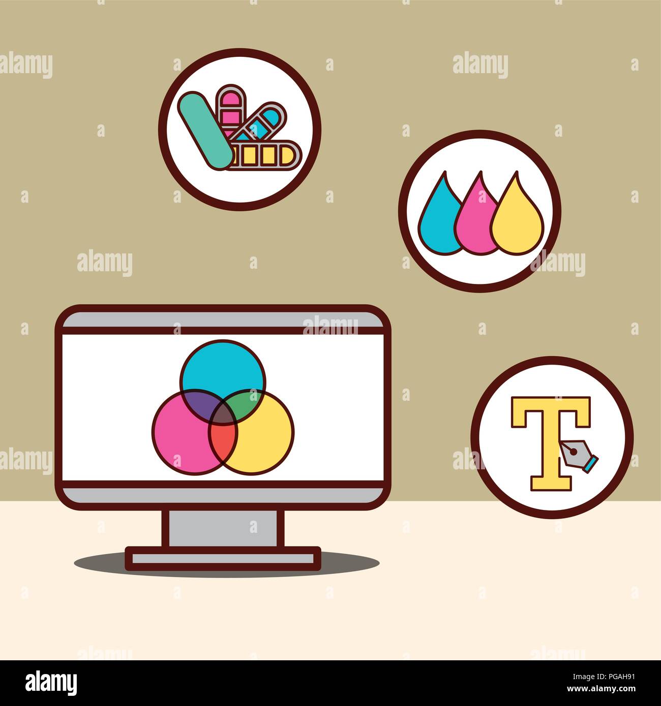 graphic design concept Stock Vector Image & Art - Alamy