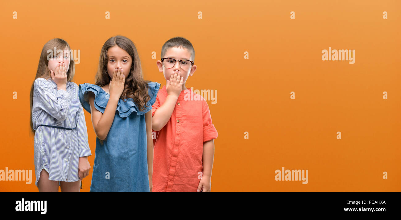 Scared Group Of Kids