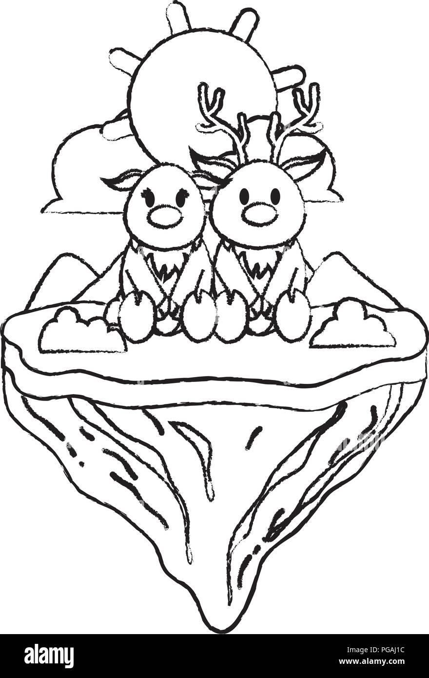 The deer island Black and White Stock Photos & Images - Alamy