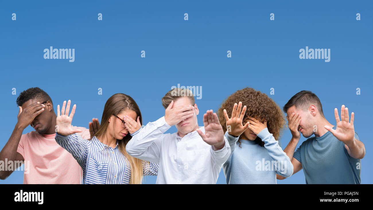 Group embarrassed hi-res stock photography and images - Alamy