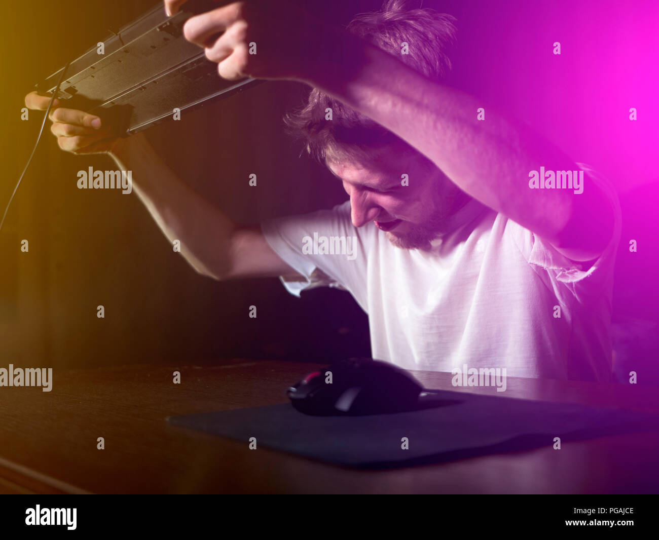 Man Destroy Computer Stock Photos & Man Destroy Computer Stock Images ...
