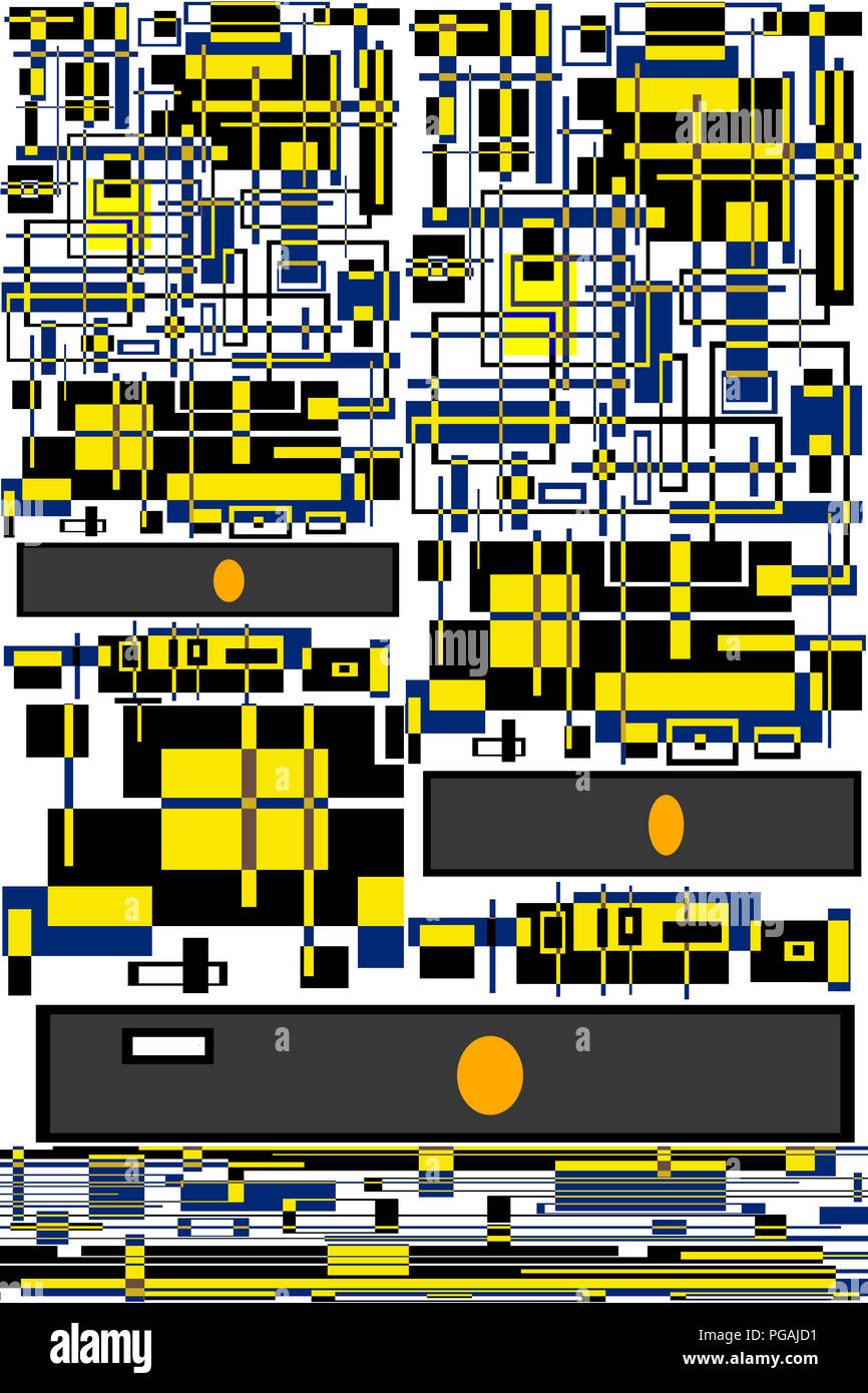 Geometric Abstract Composition inspired by Electronic Music Stock Photo ...