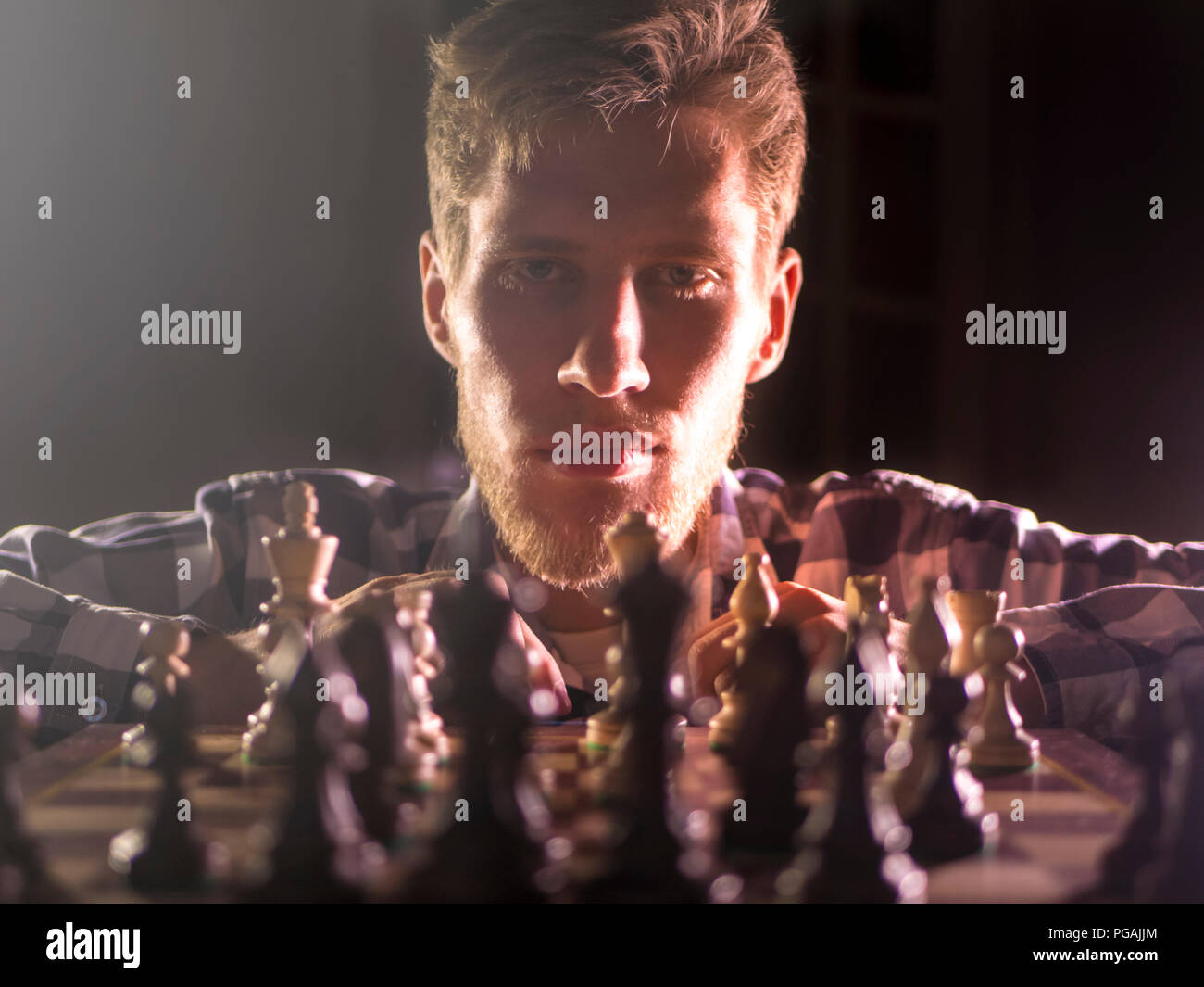 Young chess master hi-res stock photography and images - Alamy