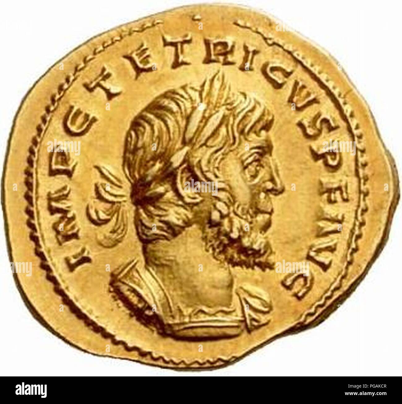 Aureus Tetricus (obverse Stock Photo - Alamy