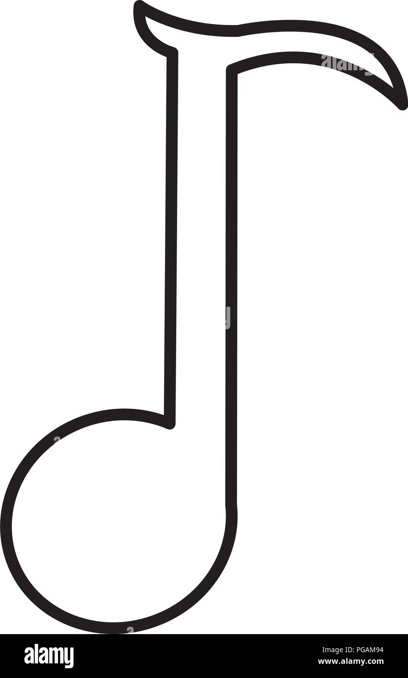Quarter Note Outline Eighth Note Coloring Page Twisty Noodle