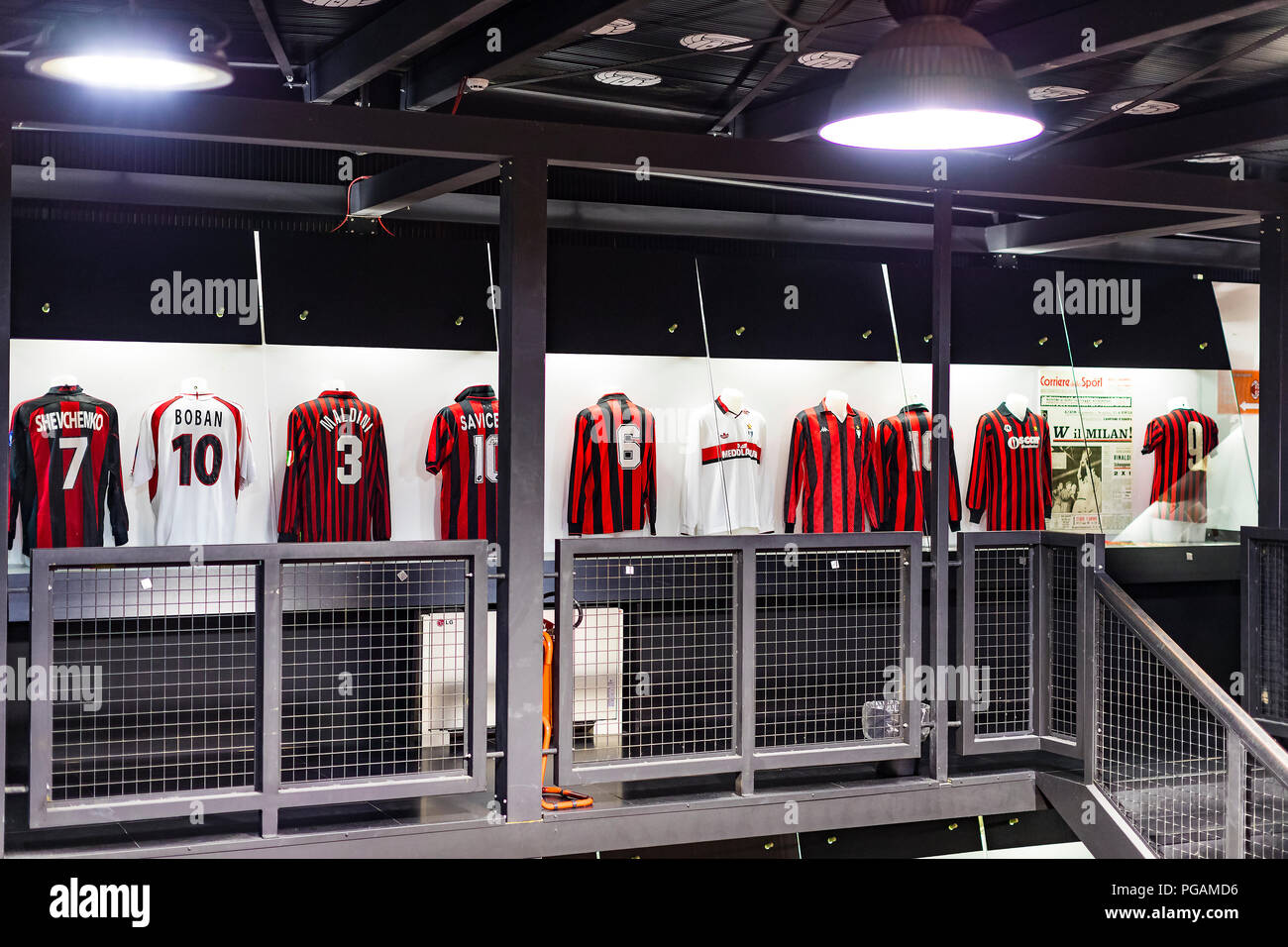 6 JUNE 2018, MILAN, ITALY: The museum is famous for players of football ...