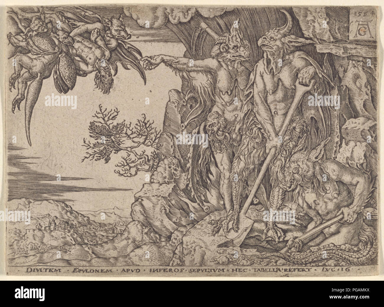 vintage mythological panel artwork Stock Photo - Alamy