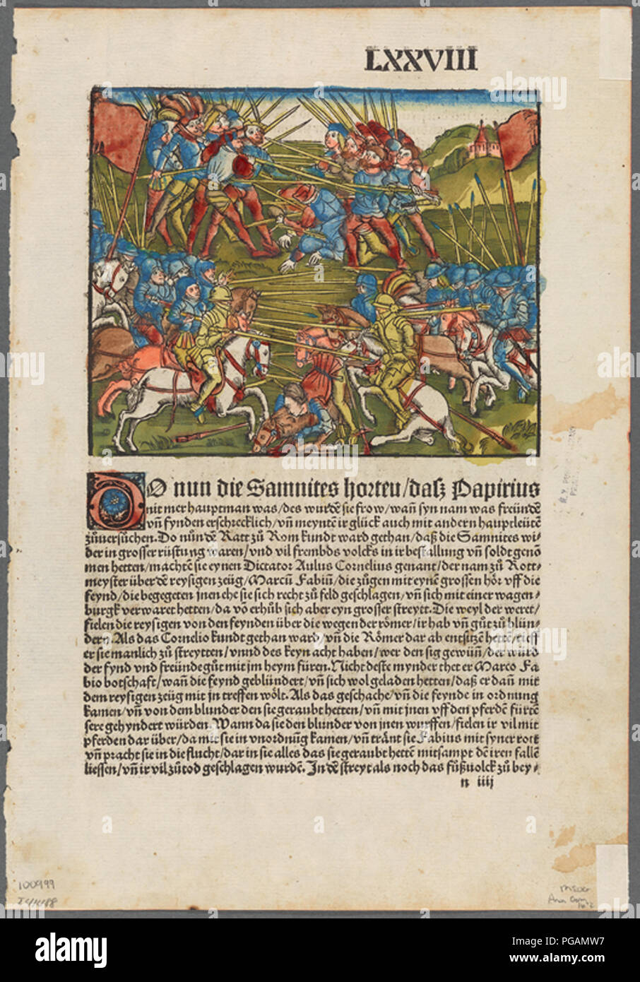 vintage medieval text book page Stock Photo - Alamy