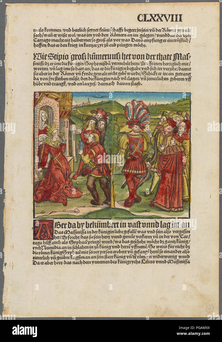 vintage medieval text book page Stock Photo - Alamy