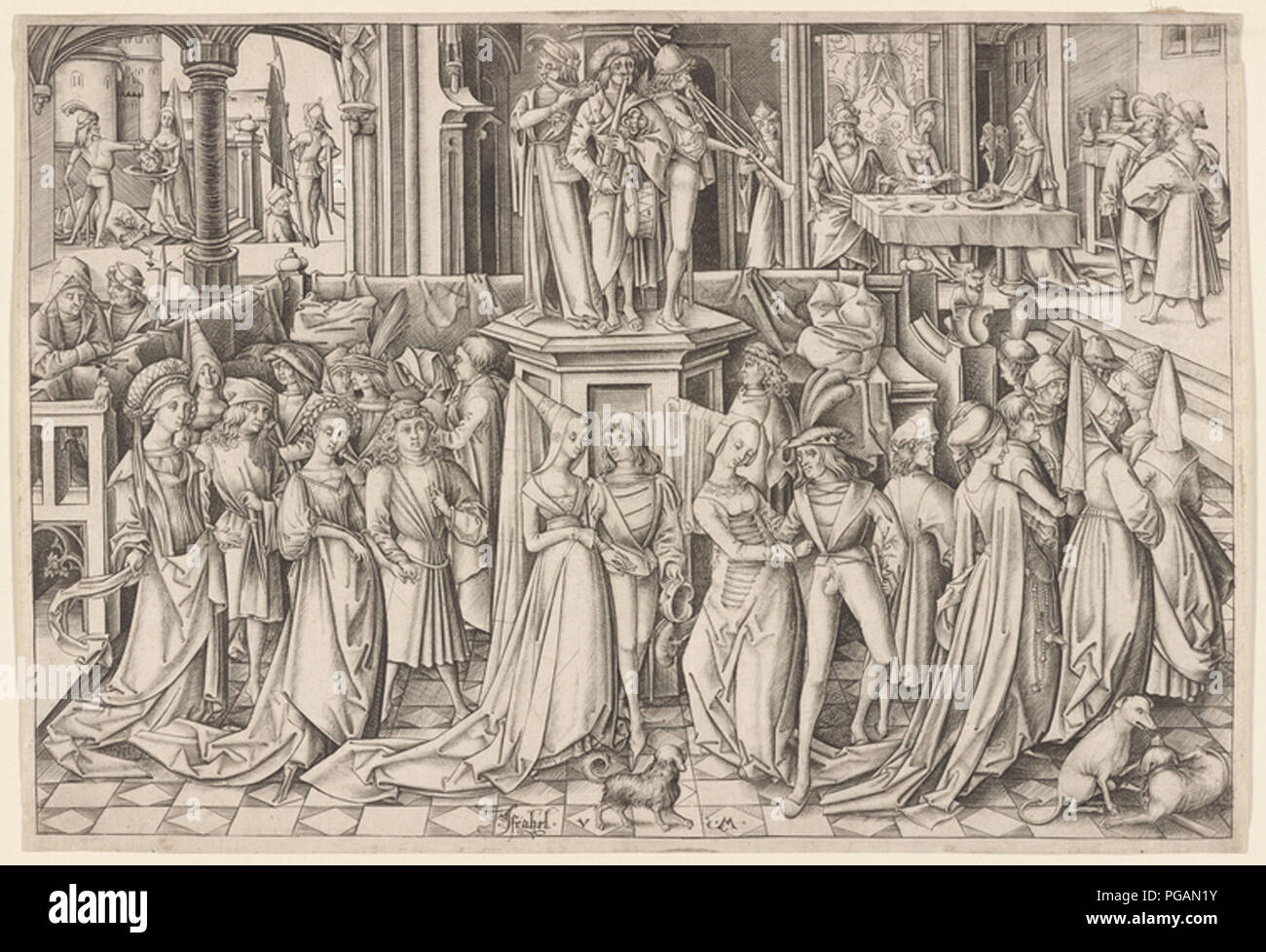 Vintage ornate European art plate Stock Photo - Alamy