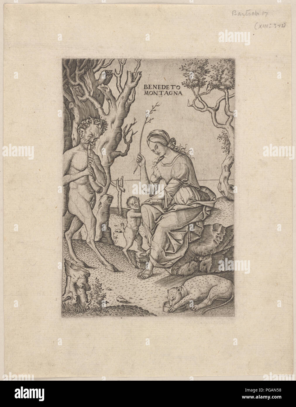 vintage mythological panel artwork Stock Photo - Alamy