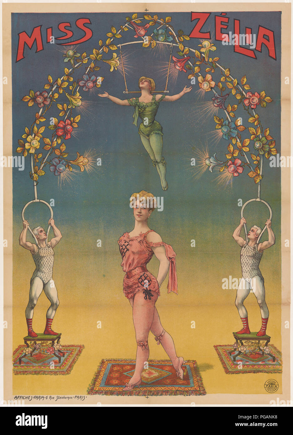 vintage circus poster Stock Photo - Alamy