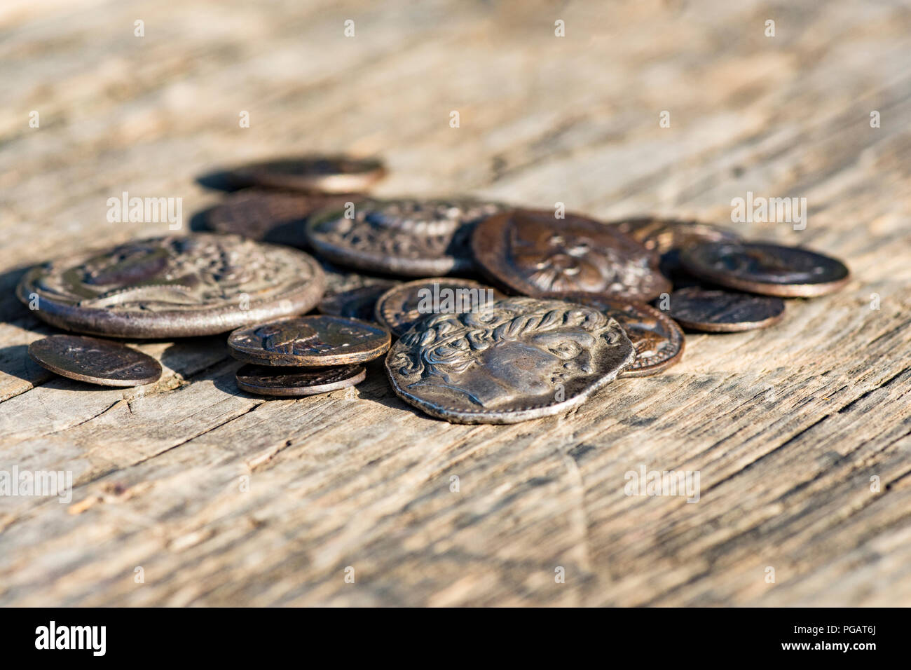 Ancient greek bronze coins hi-res stock photography and images - Alamy