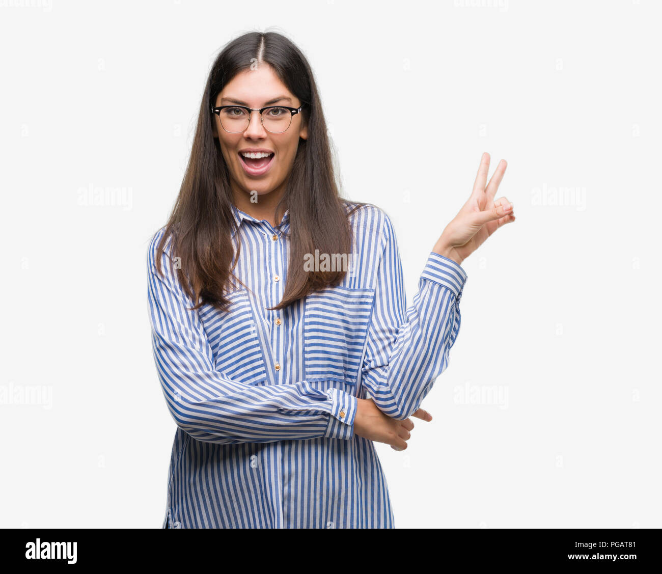 Woman winking eyes hi-res stock photography and images - Alamy