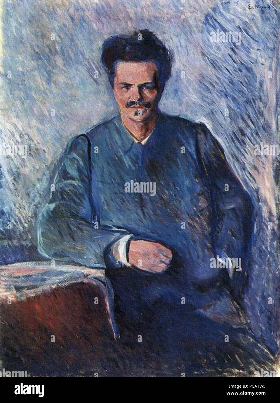 August Strindberg by Edvard Munch Stock Photo - Alamy