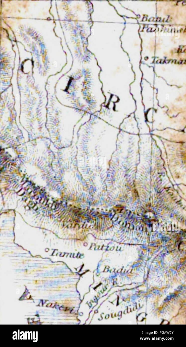 August von Haxthausen. Transcaucasia. The Caucasus map. D Stock Photo ...