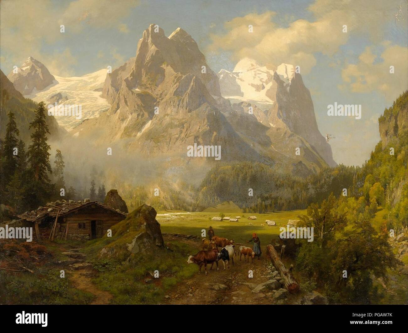 August Wilhelm Leu Matterhorn Stock Photo - Alamy