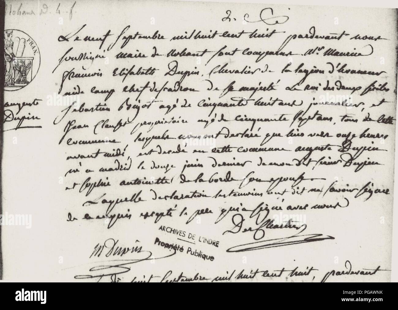 Auguste Dupin (1808) décès Stock Photo - Alamy