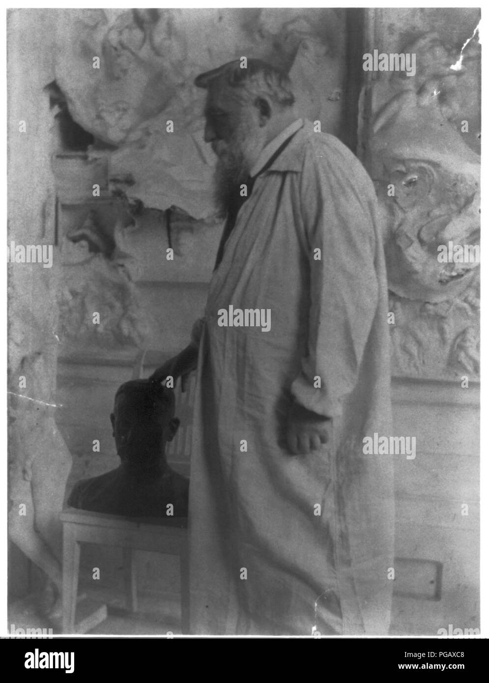 Auguste Rodin, three-quarter length portrait Stock Photo - Alamy