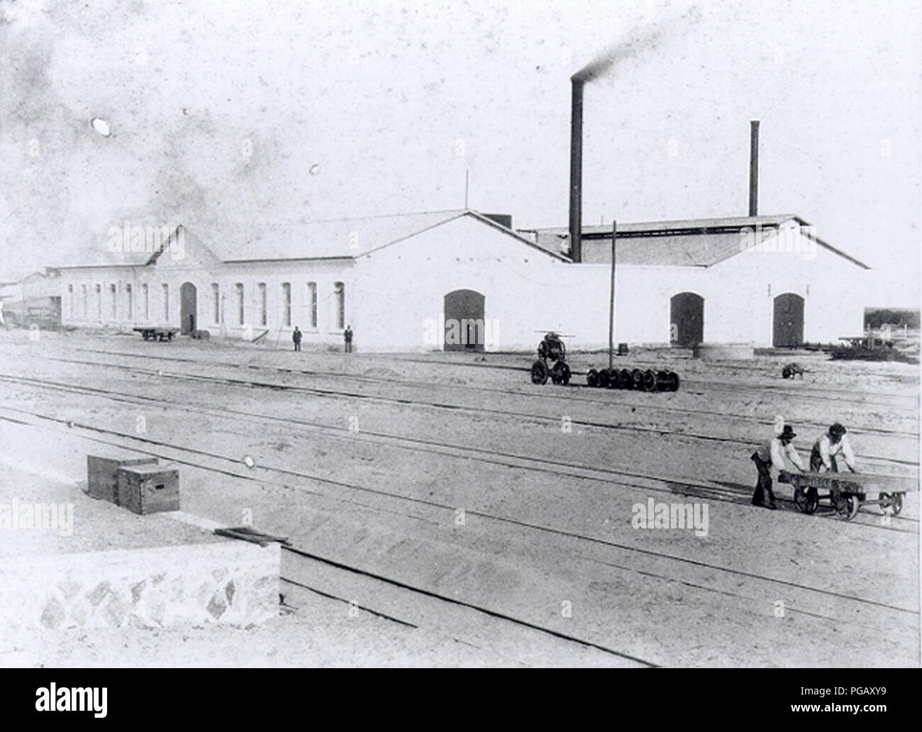 Augusto Amoretty - Oficinas da Estação de Rio Grande na Estrada de ...