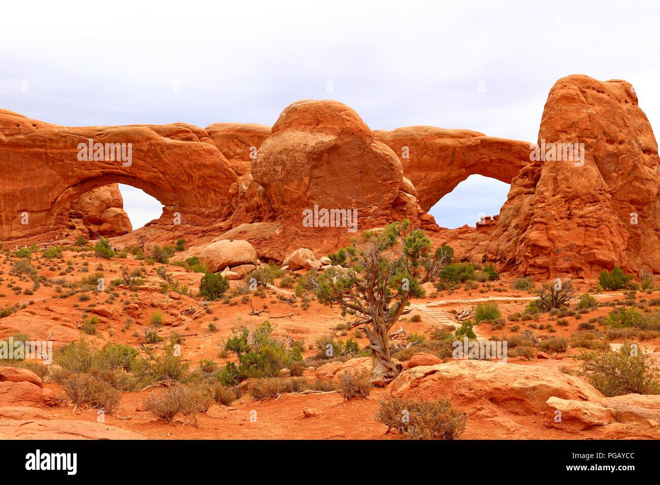 Famous Windows arch in the Arches National park, Utah, USA Stock Photo ...