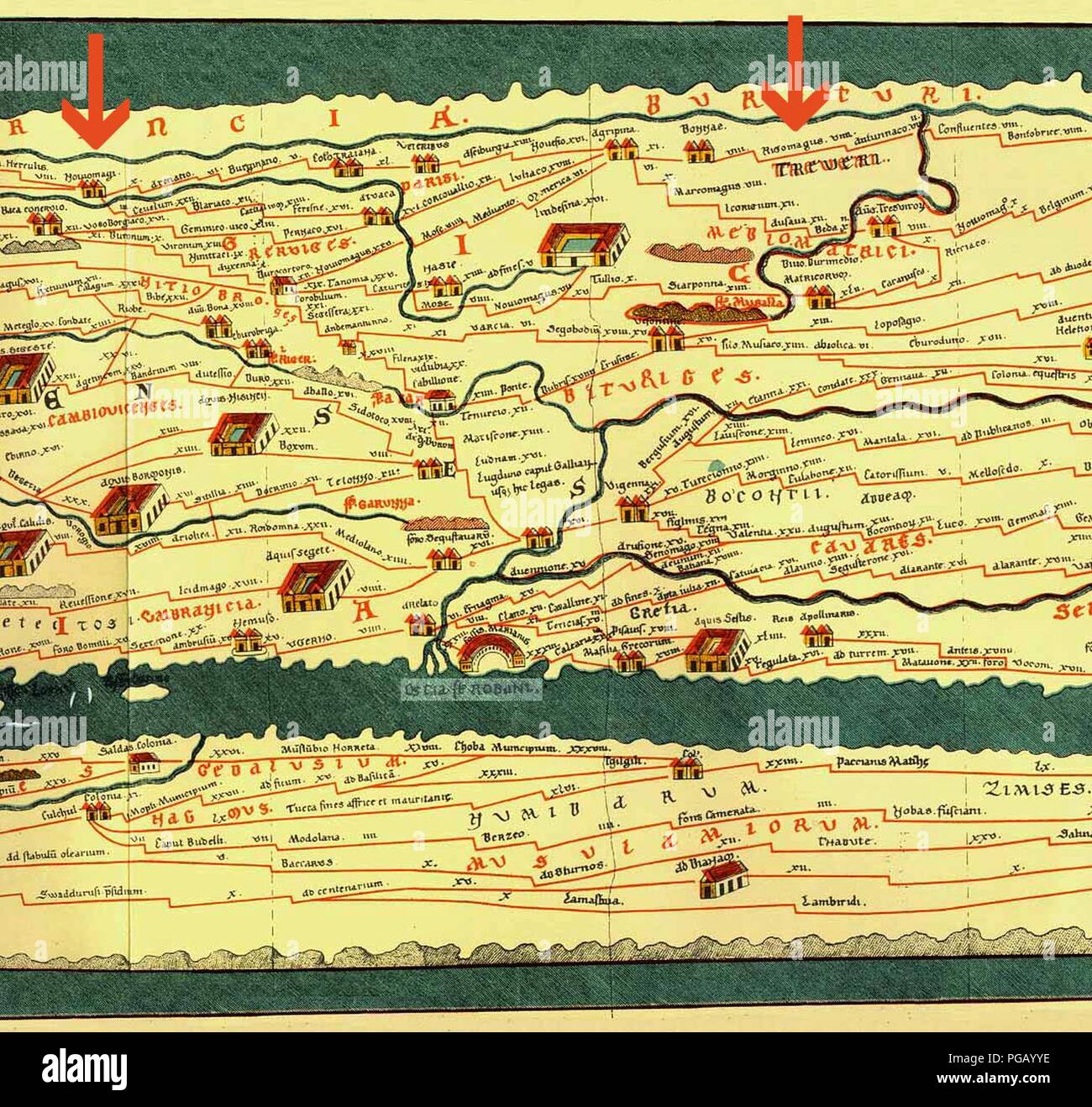 Tabula peutingeriana hi-res stock photography and images - Alamy