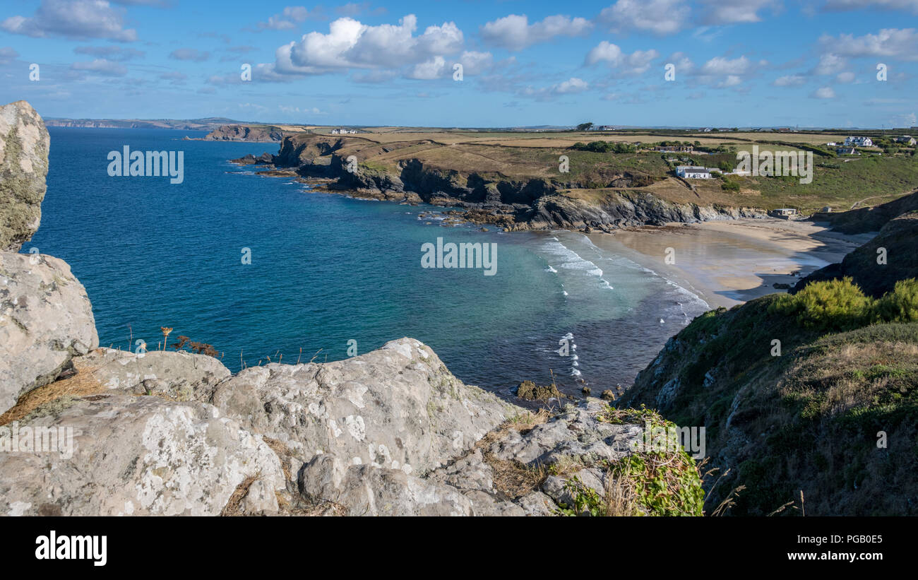 Lizard Peninsula Coast Path View, Cornwall, UK Stock Photo - Alamy