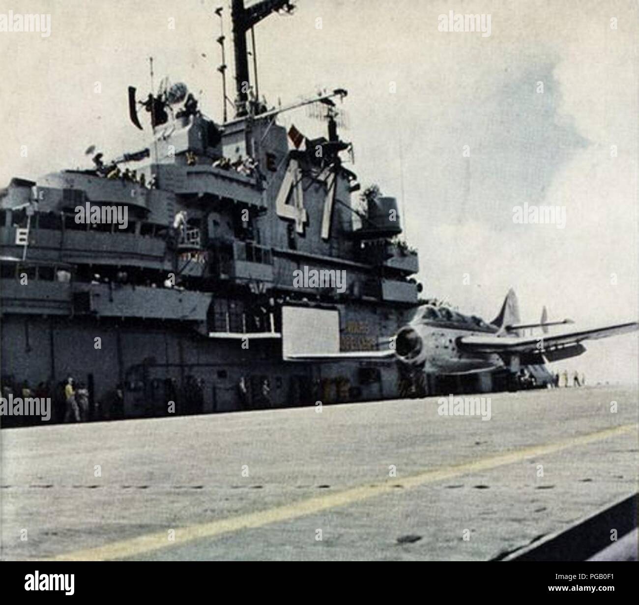 Australian Gannet AS.1 takes off from USS Philippine Sea (CVS-47) in ...