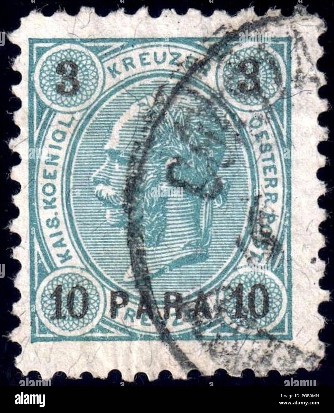 Austria Levant 1890 Sc21 Stock Photo - Alamy