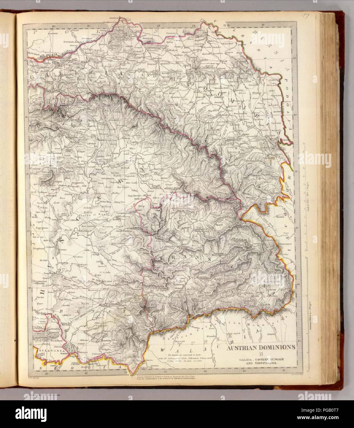 Austrian Dominions-Galicia,Eastern- Hungary, Transylvania Stock Photo ...