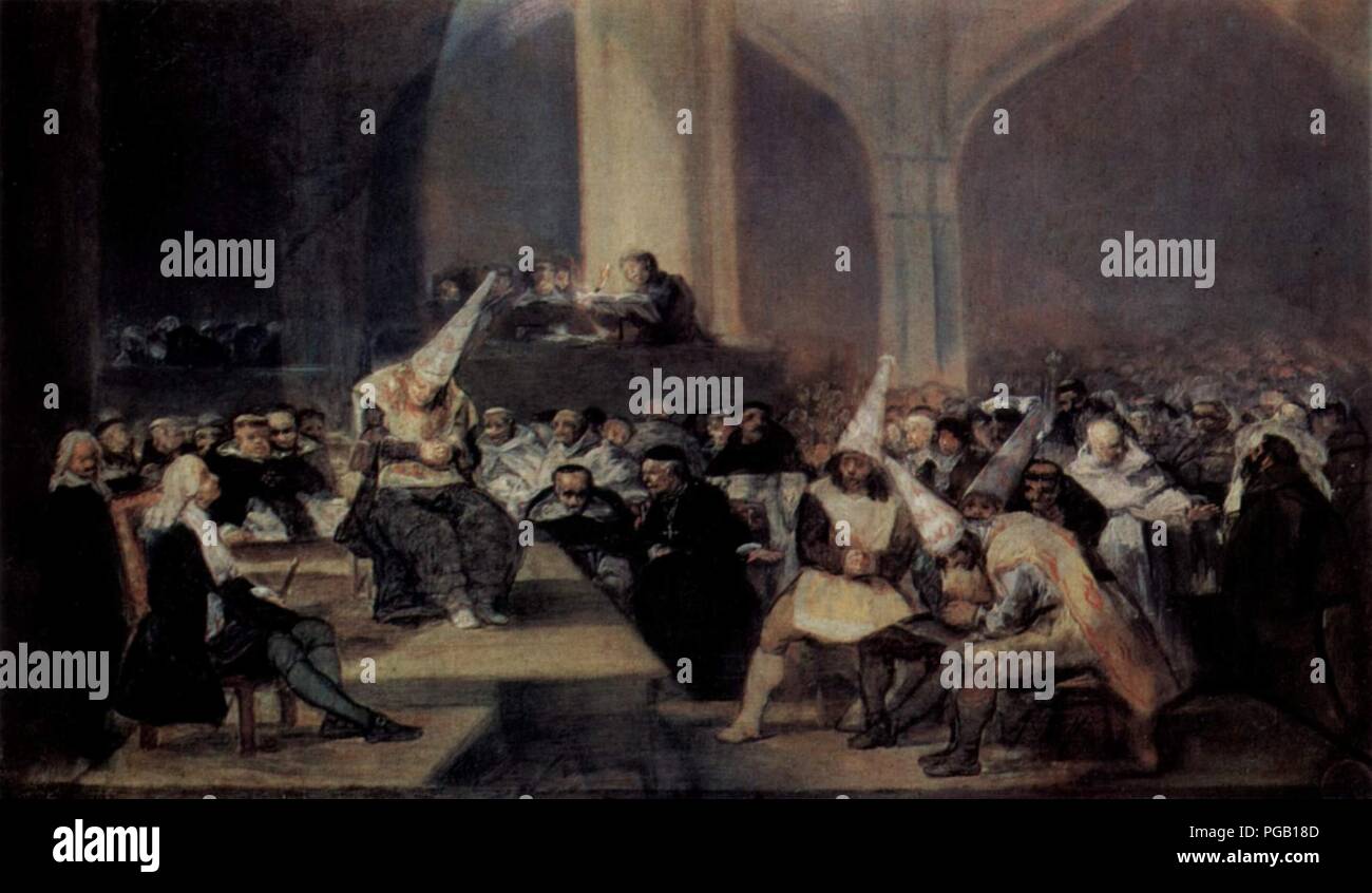 Auto de fe de la Inquisición por Goya Stock Photo - Alamy