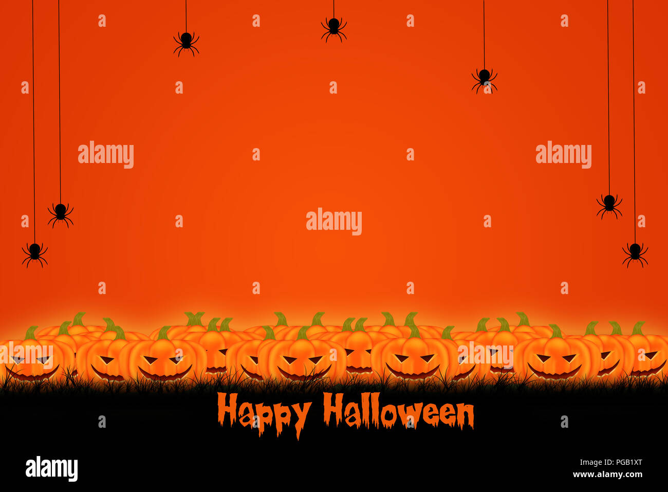 Halloween background template design with space for text Stock Photo ...