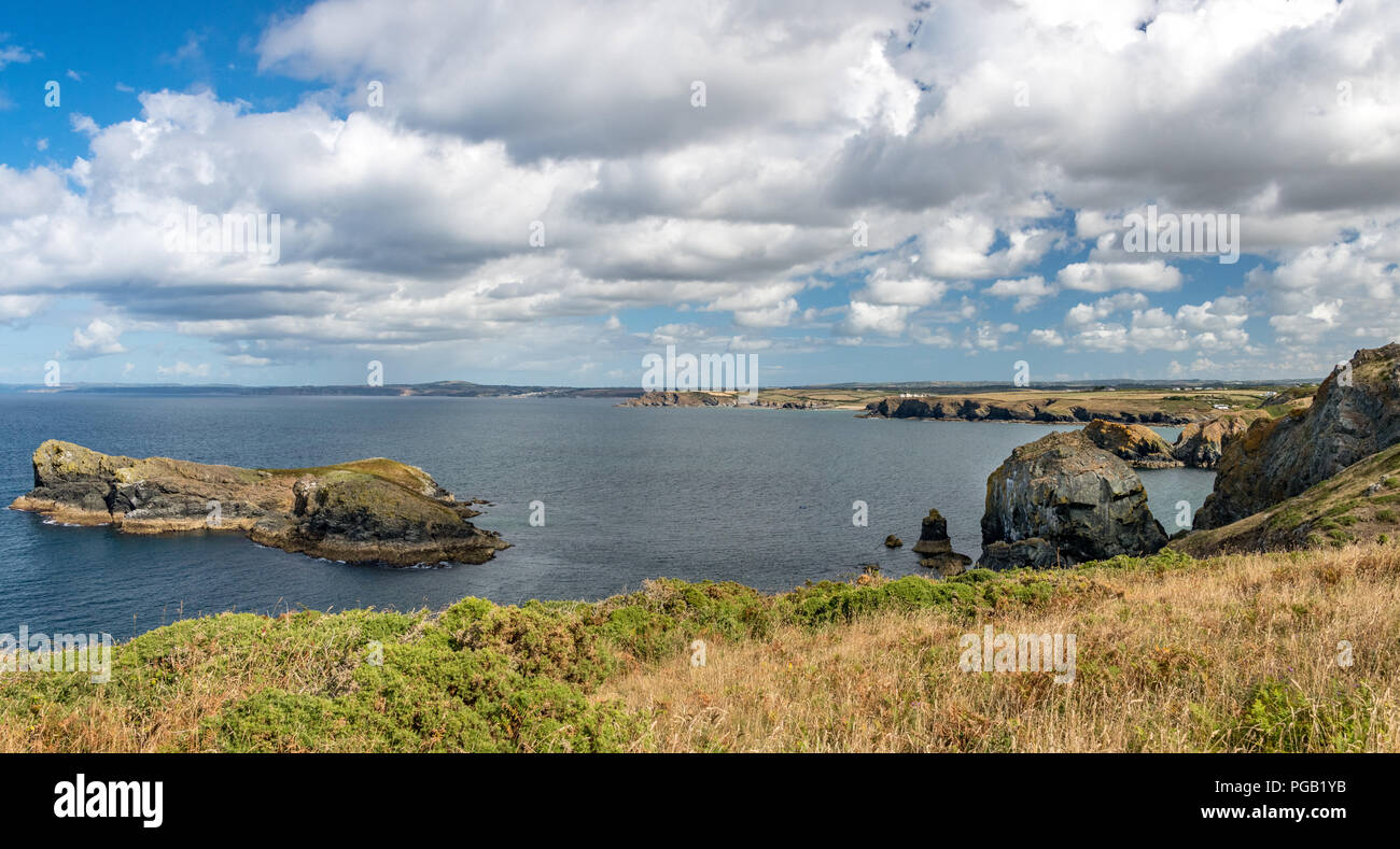 Lizard Peninsula Coast Path View, Cornwall, UK Stock Photo - Alamy