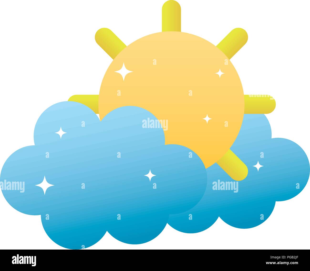 Cloudy tropical weather Cut Out Stock Images & Pictures - Alamy