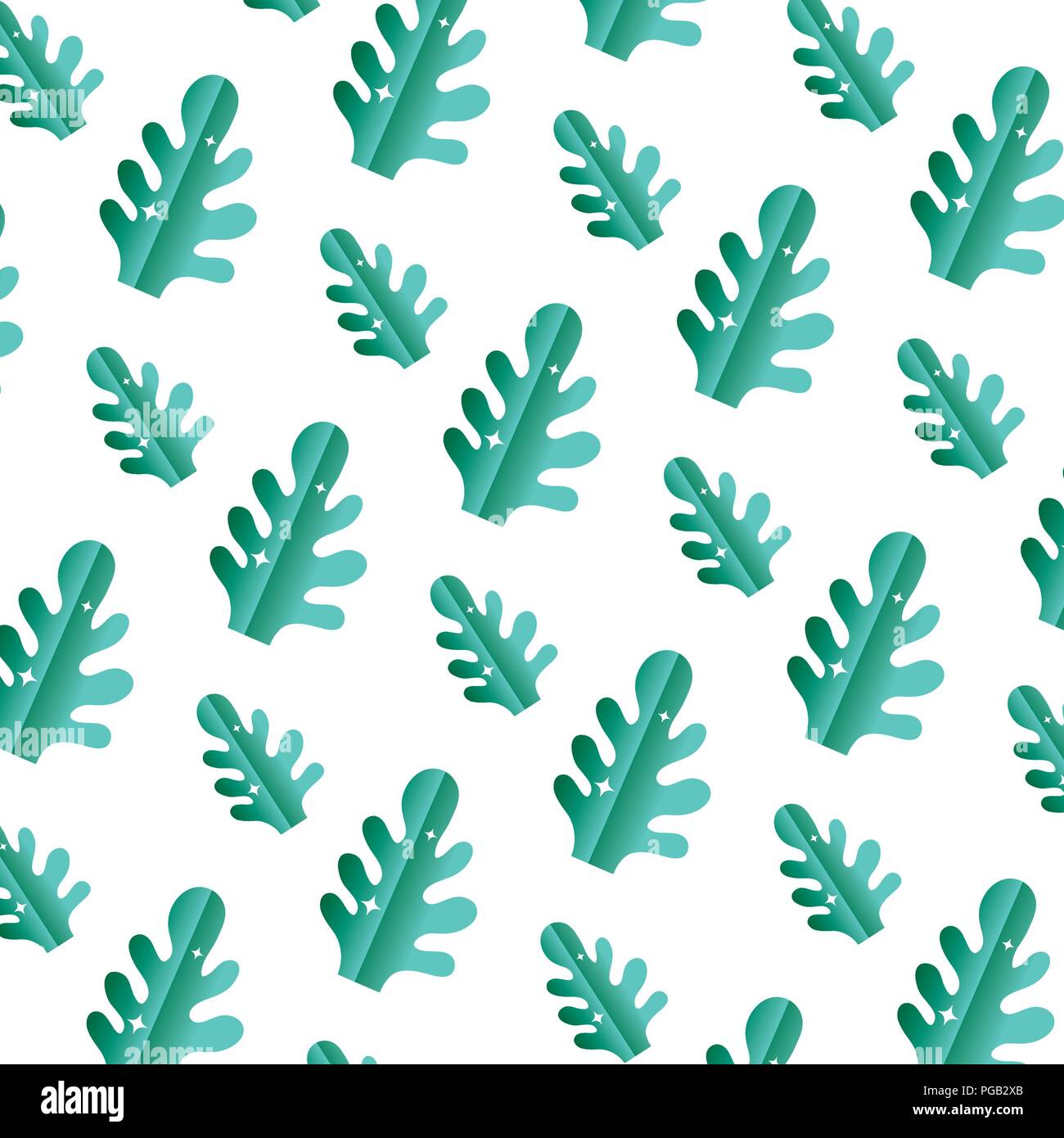 botanic cute leaf style background Stock Vector Image & Art - Alamy