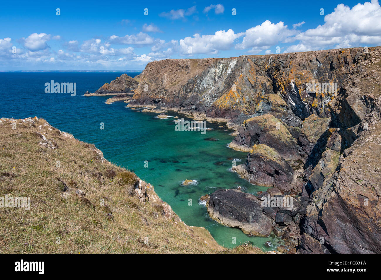 Lizard Peninsula Coast Path View, Cornwall, UK Stock Photo - Alamy